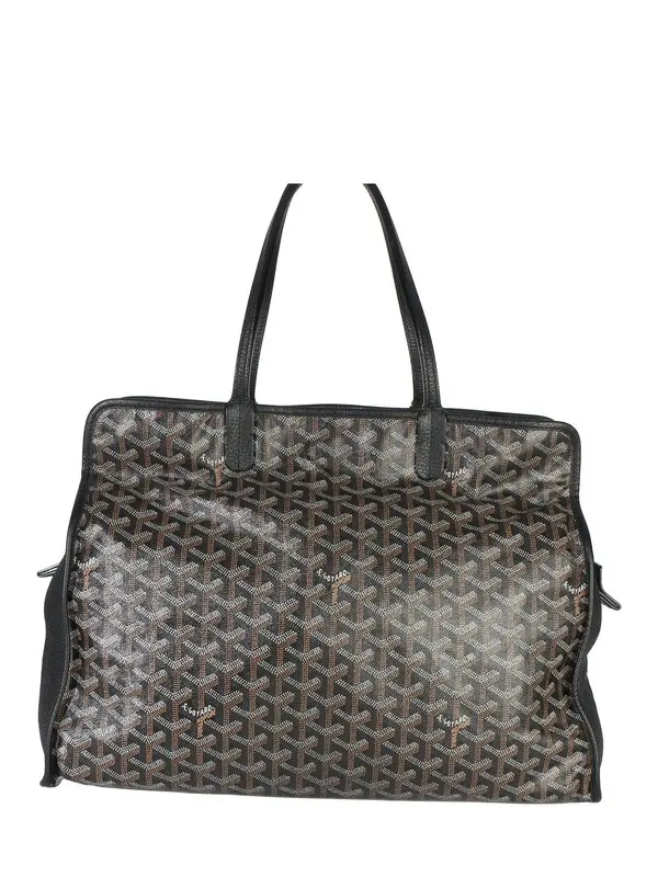 Goyard Goyardine Canvas Sac Hardy Pet Carrier Pm Shoulder Bag/tote - Black