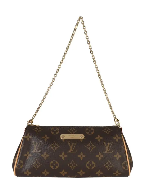 LOUIS VUITTON Monogram Canvas Pochette Eva Shoulder Bag - Brown