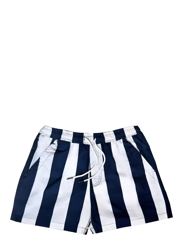 BDXY STUDIO The Frame Stripe Swim Shorts - Blue