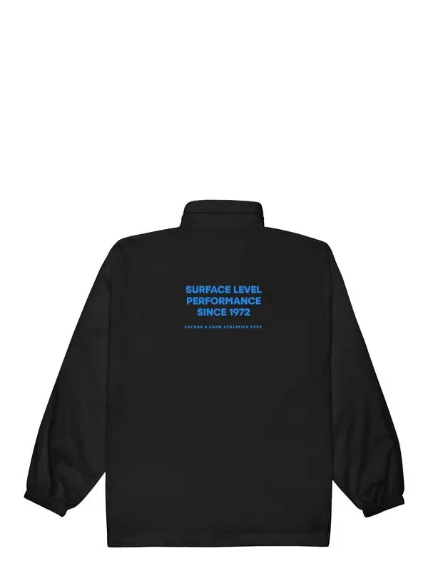 ANCHOR & CREW Embroidered Performance Windbreaker - Black