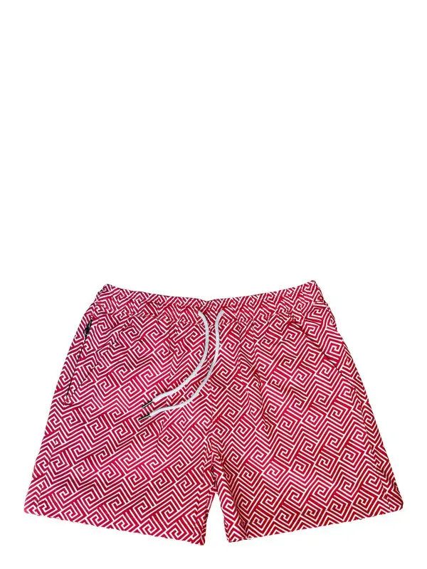BDXY STUDIO The Frame Fret Swim Shorts - Red