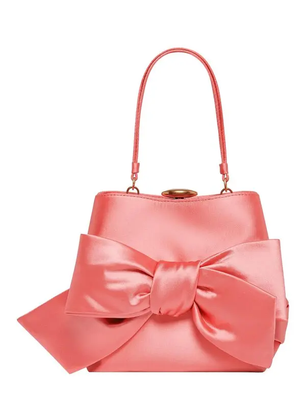 Lulu Guinness Satin Bow Handbag - Pink