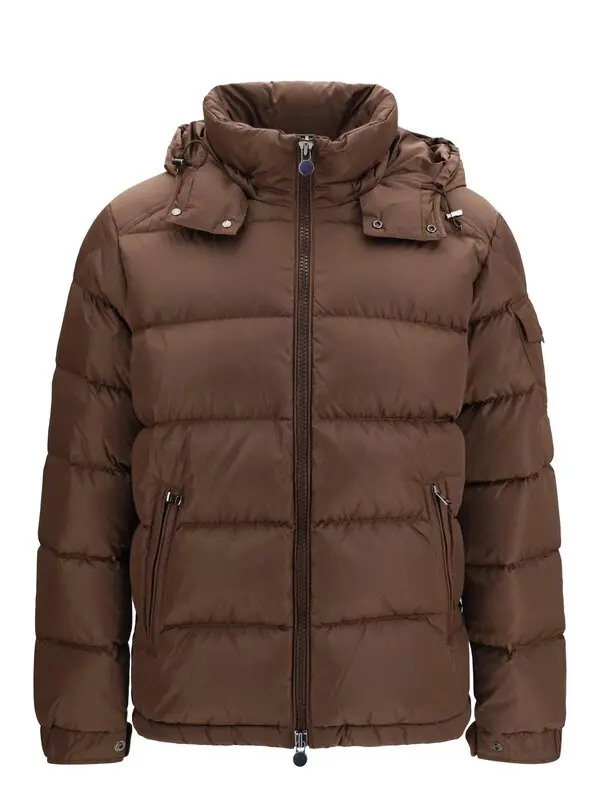 Moncler Maya Short Down Jacket - Brown