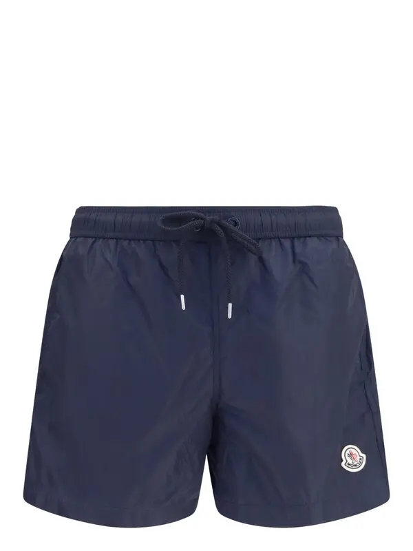 Moncler Logo Swim Shorts - Blue