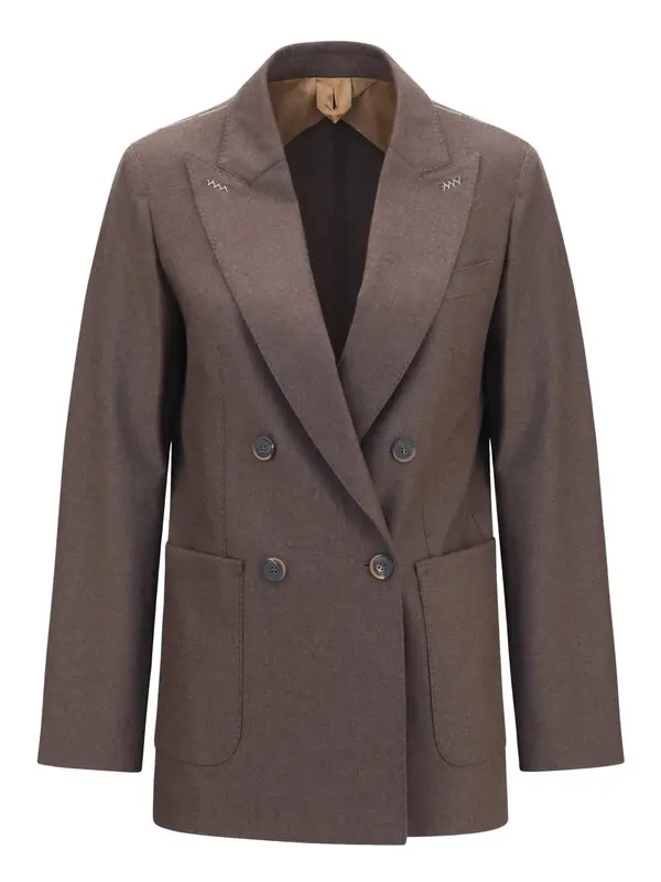 Max Mara Cloruro Double-breasted Blazer - Brown