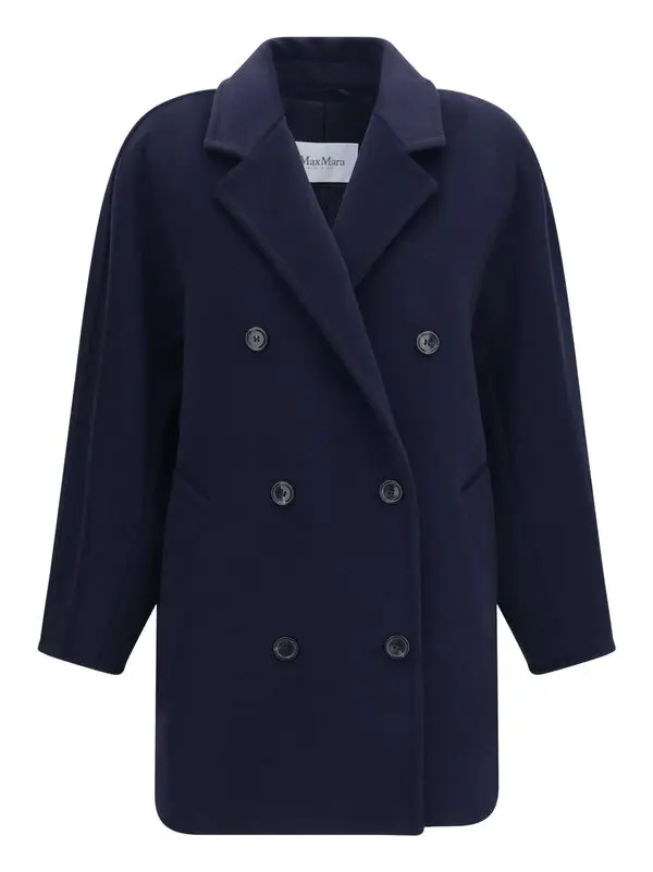 Max Mara Rebus Double-breasted Jacket - Blue