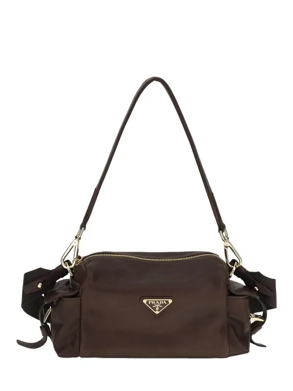 Prada Nappa Leather Explore Shoulder Bag - Brown