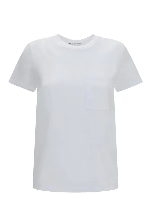 Max Mara Papaia T-shirt With Monogram Pattern - White