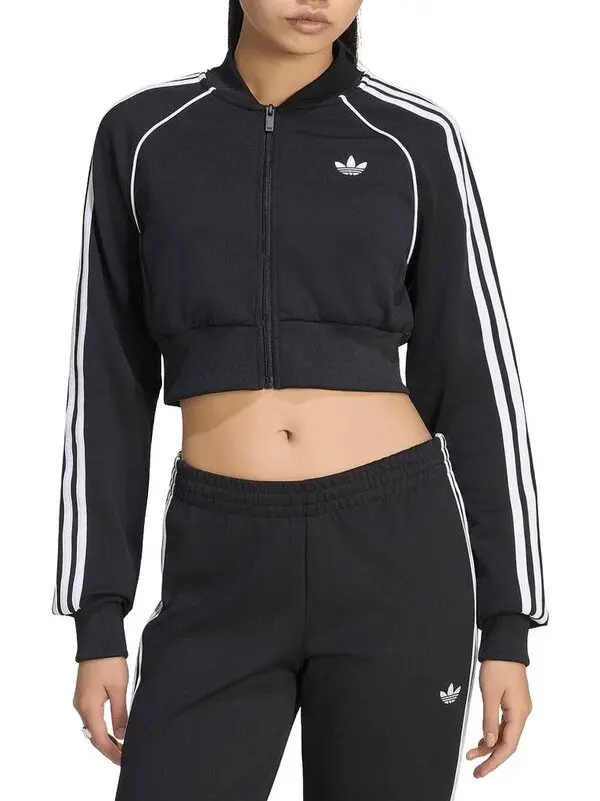 ADIDAS ORIGINALS Sst Cropped Track Jacket - Black/white