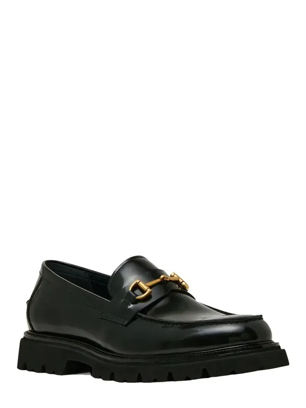Steve Madden Naxos Leather Bit Loafer - Black Box
