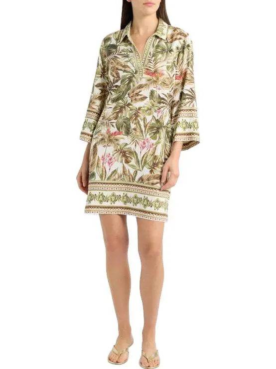 Tommy Bahama Fuji Hidden Coast Silk Shift Dress - Coconut