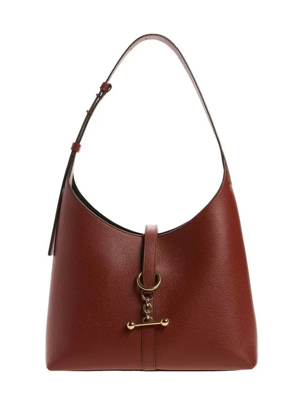Strathberry Kite Leather Hobo Bag - Walnut