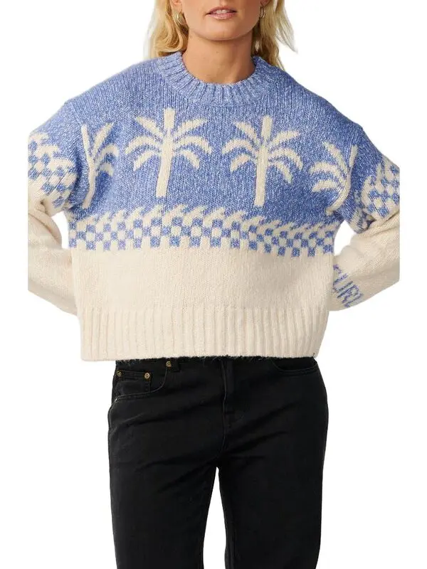 Rip Curl Bossa Crewneck Sweater - Mid Blue