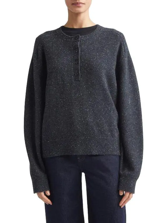 Loulou De Saison Malo Cashmere Cardigan - Peppered Anthracite