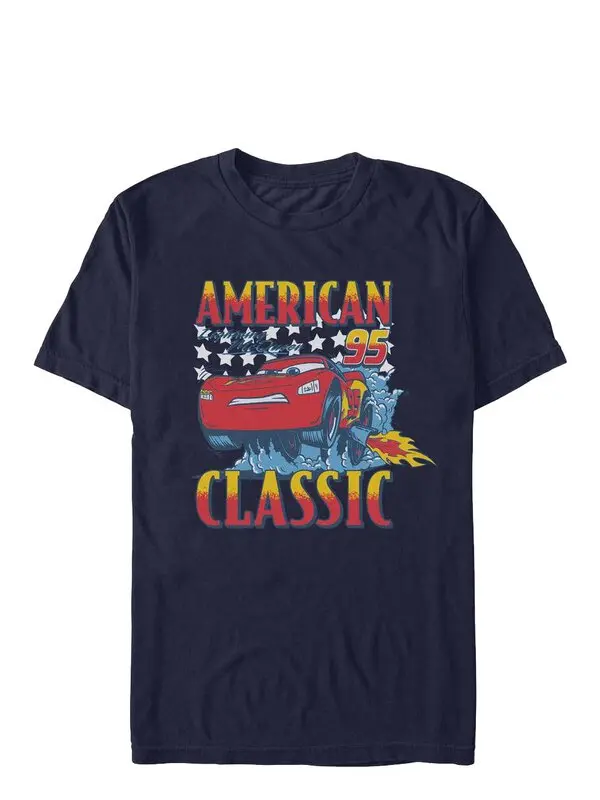 Disney American Classic Kachow Graphic T-shirt - Navy Blue