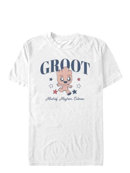 GUARDIANS OF THE GALAXY VOL. 2 Mischief Mayhem Cuteness Graphic T-shirt - White