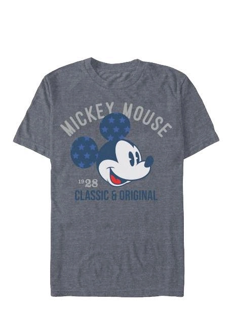 MICKEY & FRIENDS Classic And Original Graphic T-shirt - Navy Blue Heather