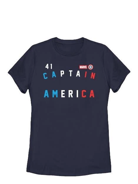 MARVEL Captain America Graphic T-shirt - Navy Blue