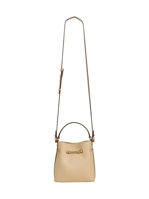 Strathberry Mini Corda Leather Bucket Bag - Oat