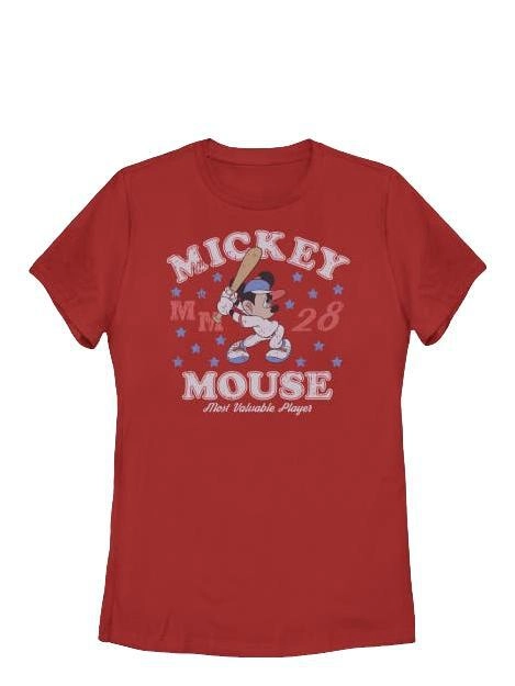 MICKEY & FRIENDS Most Valuable Player" Graphic T-shirt - Red