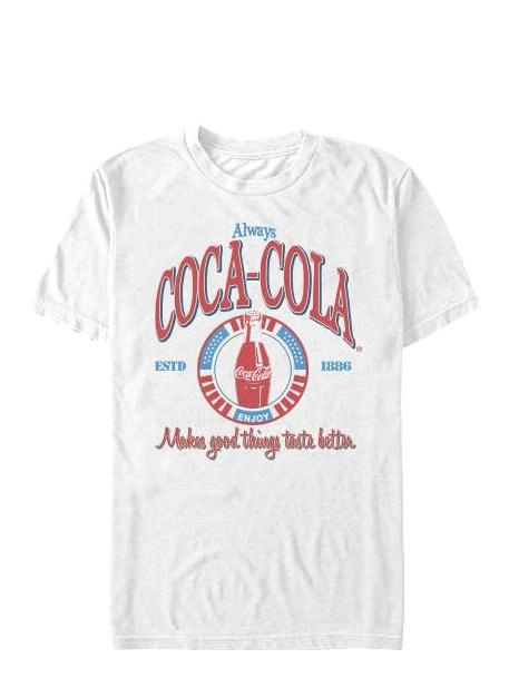 COCA COLA Makes Good Things Better Graphic T-shirt - White