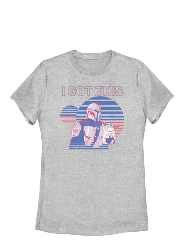 STAR WARS: THE MANDALORIAN Star Wars The Mandalorian "i Got This" Graphic T-shirt - Athletic Heather