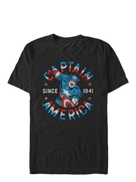 MARVEL Captain Since 1941 Graphic T-shirt - Black
