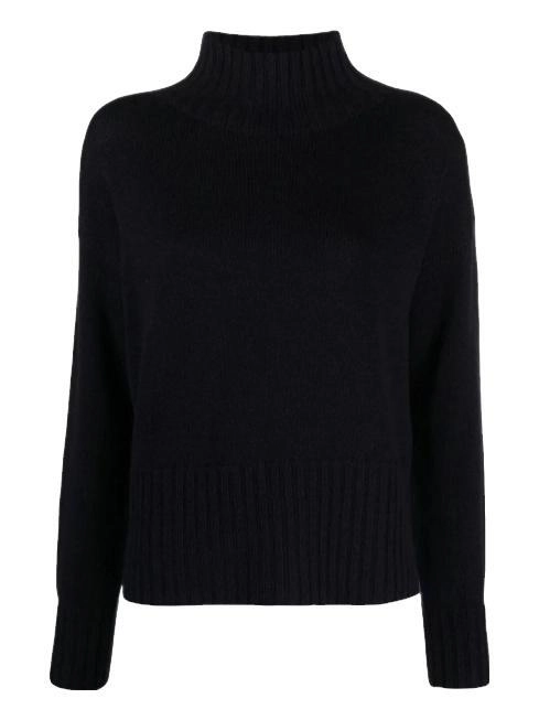 DRUMOHR Turtleneck Knit Top - Navy