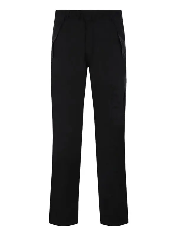 C.P. COMPANY Side Logo-plaque Detail Trousers - Black