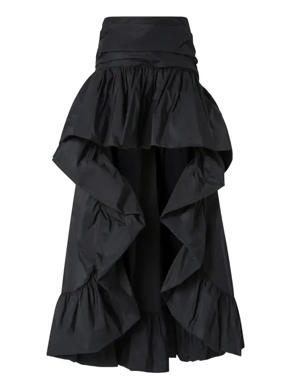 Pinko Ruffled Asymmetrical Skirt - Black