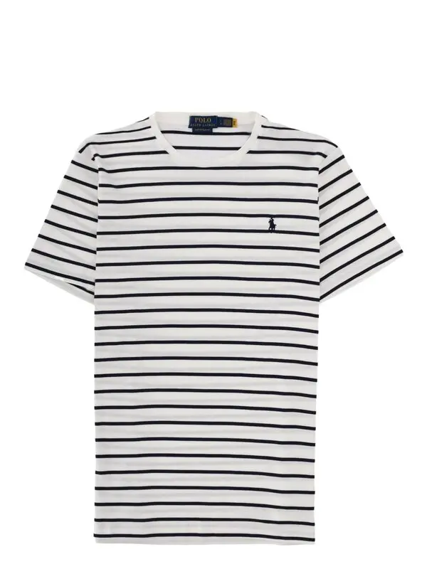Polo Ralph Lauren Striped Logo T-shirt - White