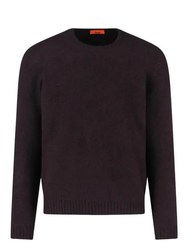 DRUMOHR Crew Neck Long Sleeve Sweater - Brown
