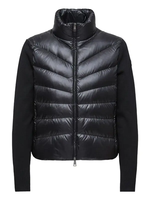 Moncler Padded Zip-up Cardigan - Black