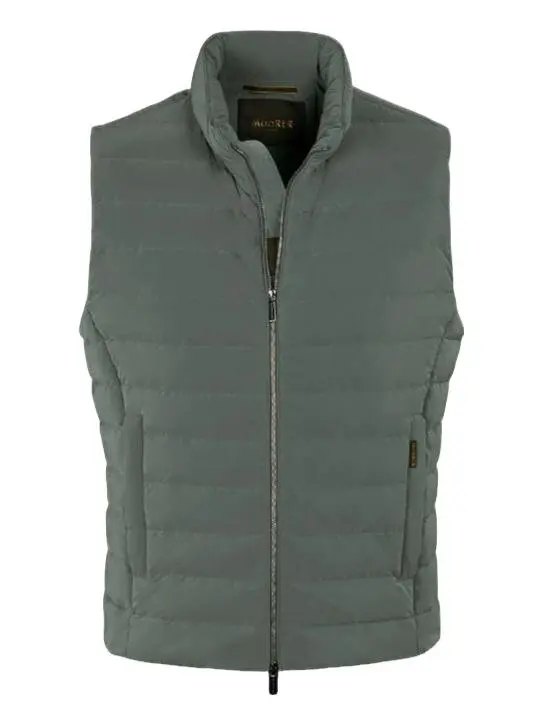 MOORER Calaf Quilted Down Gilet - Gray