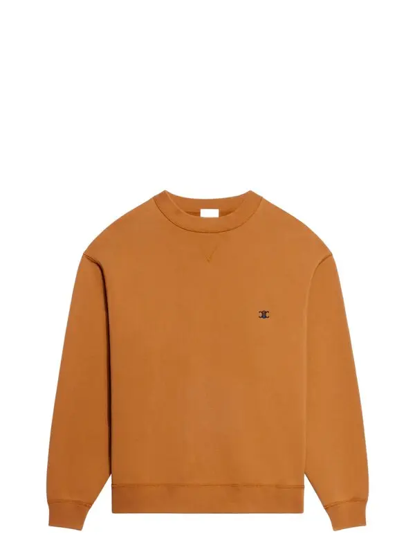 Celine Cotton Fleece Sweatshirt - Brown