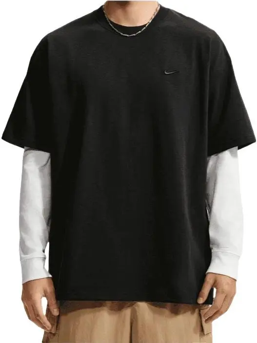 Nike Logo-embroidered T-shirt - Black