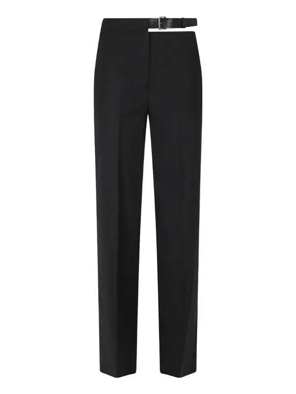 SEMICOUTURE Straight-leg Tailored Trousers - Black