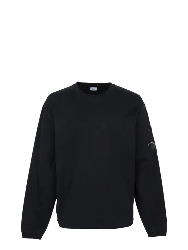 C.P. COMPANY Long Sleeve Crewneck T-shirt - Black
