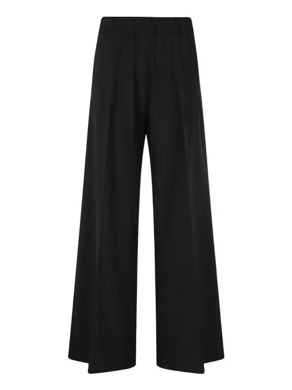 SEMICOUTURE Wide-leg Casual Trousers - Black