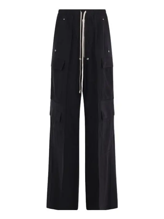 Rick Owens Cargo Pocket Palazzo Pants - Black