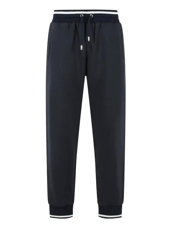 Dolce & Gabbana Dolce Gabbana Logo Embroidered Joggers - Blue
