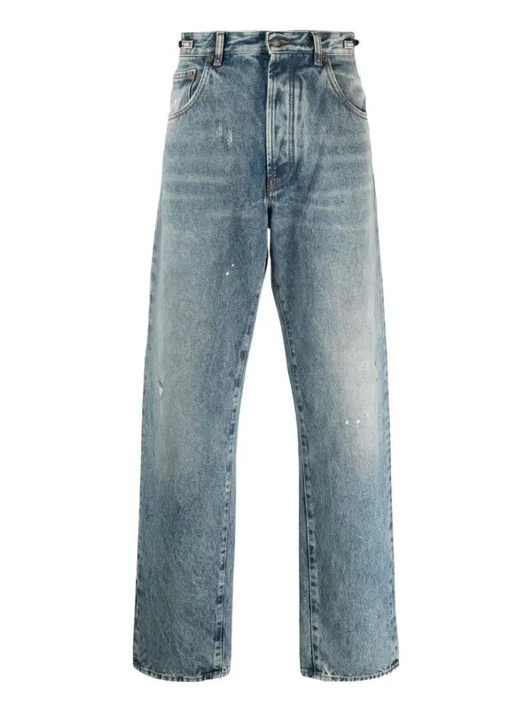 DARKPARK Logo-patch Straight-leg Jeans - Blue