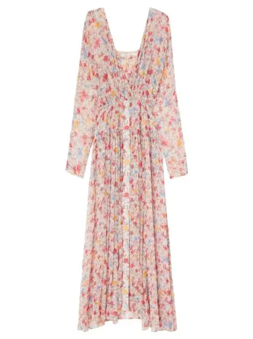 GANNI Floral Silk Dress - No