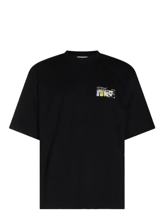 Off-White Arrows-print Cotton T-shirt - Black
