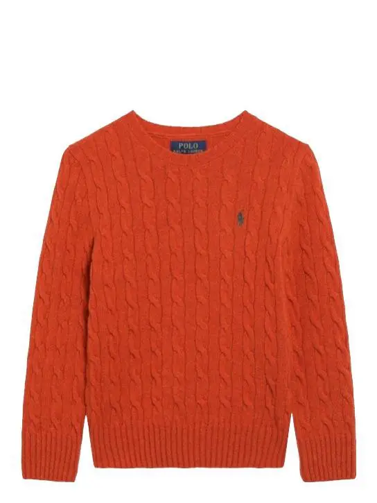 Ralph Lauren Crew Neck Cable Knit Sweater - I