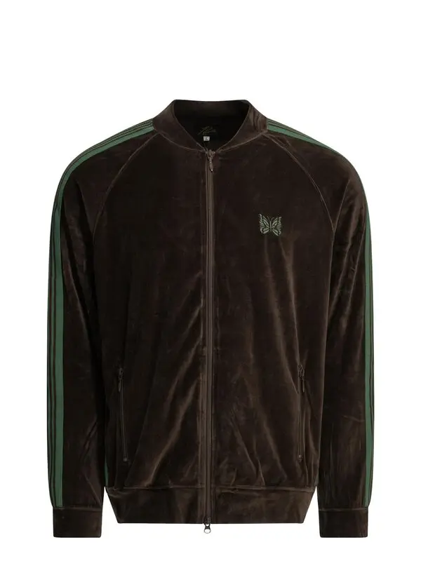 Needles Track Zip-up Sweatshirt - Brown
