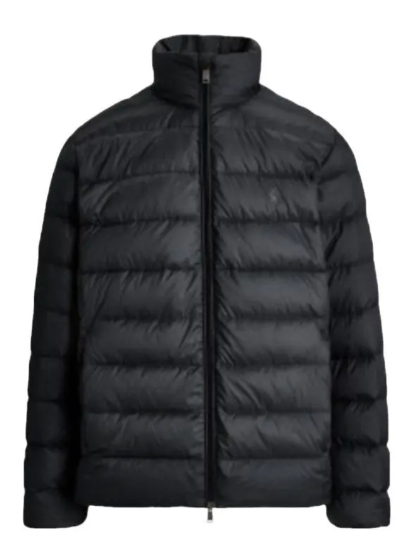 Polo Ralph Lauren Quilted Padded Jacket With Stand Collar - Black