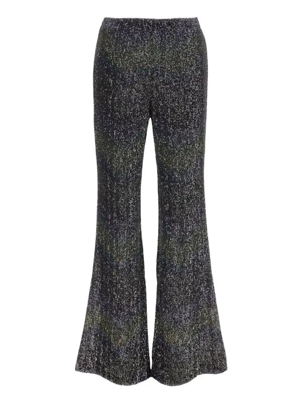 Missoni Flared Trousers With Speckled Metallic Finish - Multi-color