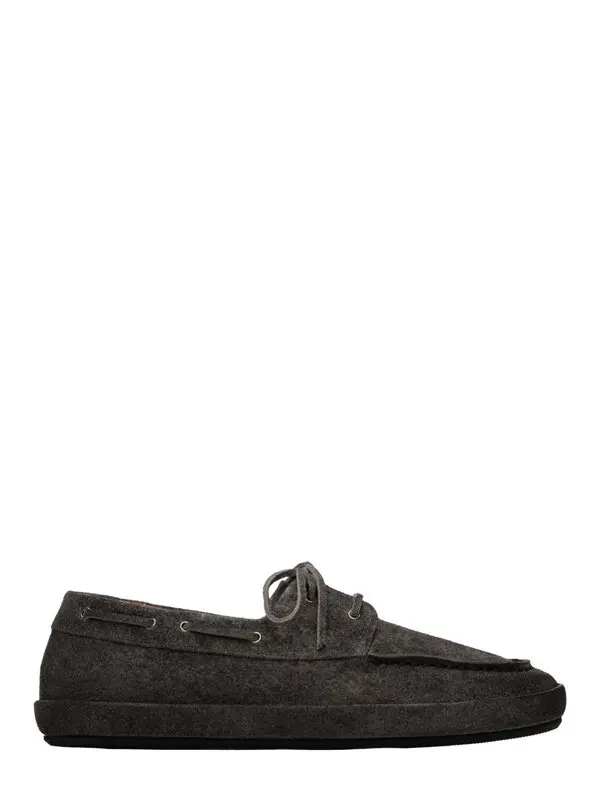 Marsèll Scatopelle Suede Boat Shoes - Black
