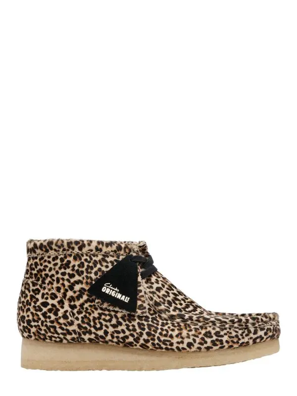 Clarks Wallabee Desert Boots Print - Leopard